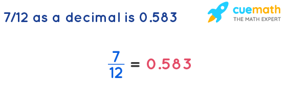 What Is 7 12 As A Decimal Solved 