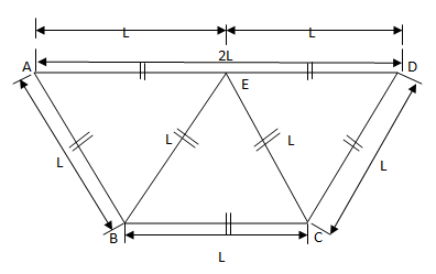 A trapezium with 3 equal sides and one side double the equal side can ...