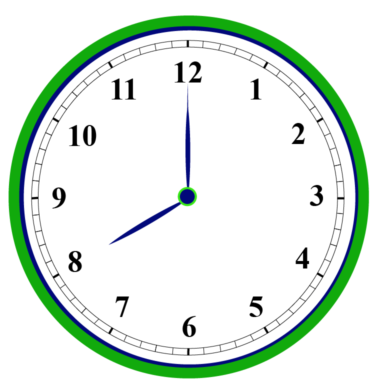 Analog Clock With Minutes Cuemath