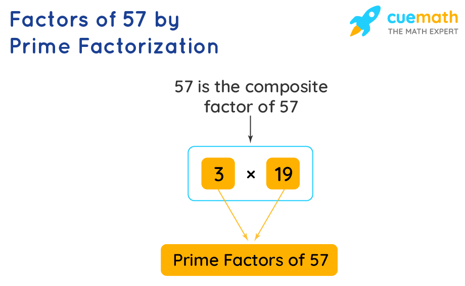 Factors Of 57 Find Prime Factorization Factors Of 57