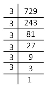 Using prime factorisation, find the following is a perfect cube : 729