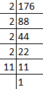 Is 176 a perfect square? If not, find the smallest number by which it ...