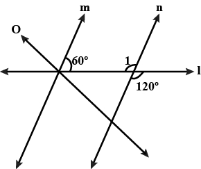 In Fig. 5.62, state which pair of lines are parallel. Give reason.
