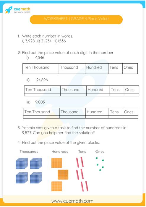 Maths Number System Worksheet Indian And International Place Value Maths Number System Worksheet Indian And International Place Value