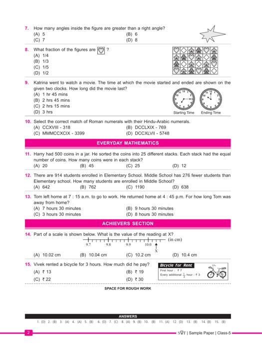 Grade 1 Mathematics Olympiad Preparation Online Practice Questions