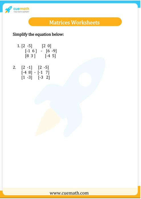 Matrix Mathematics Practice Problems