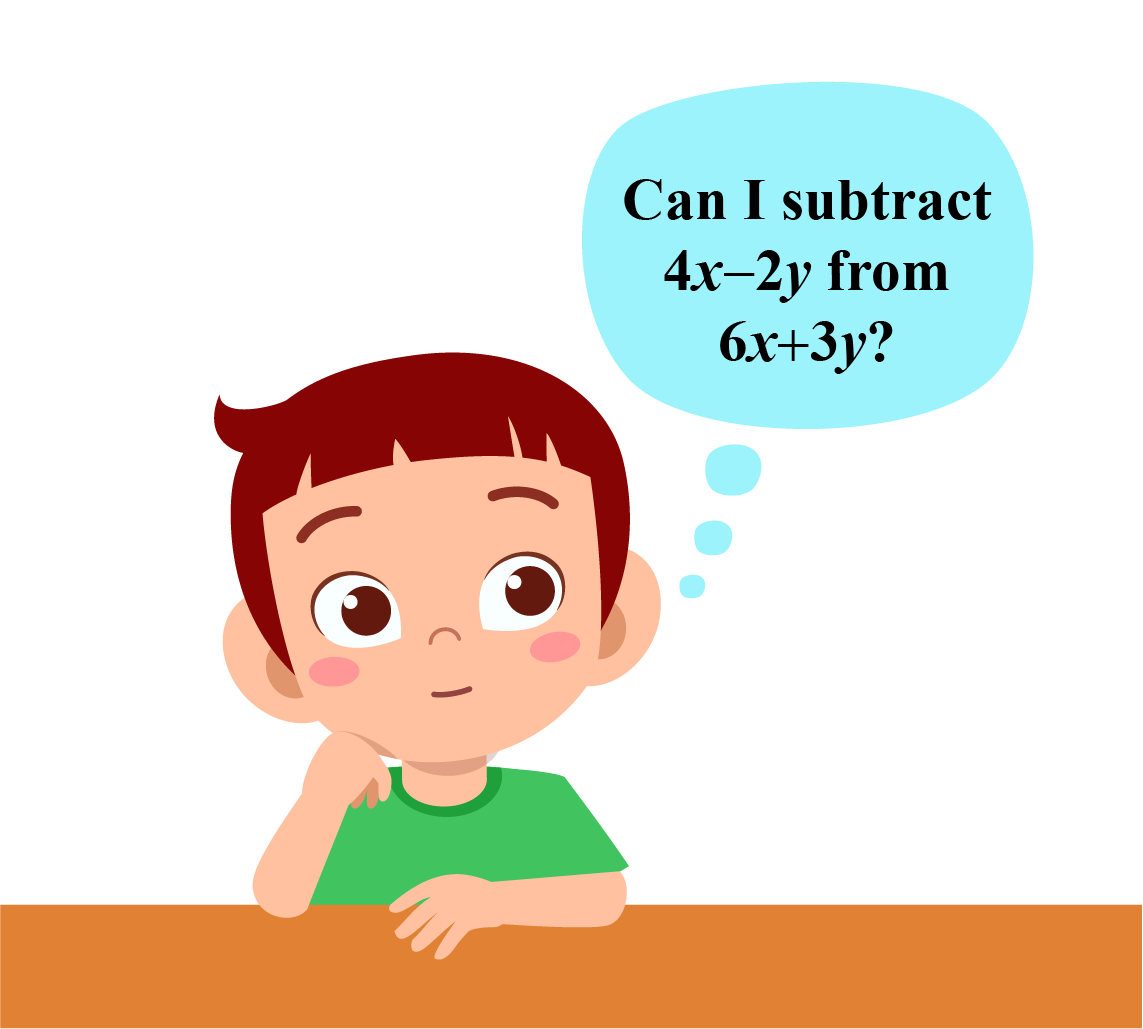Subtraction Of Algebraic Expressions Algebra Solved Examples Cuemath