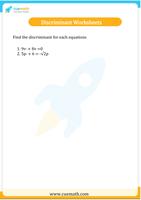 Using The Discriminant Worksheet