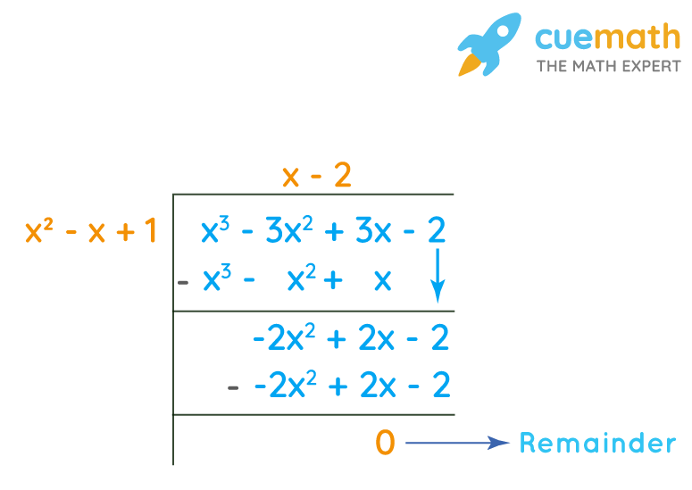 What is the quotient when (x^3 - 3x^2 + 3x - 2) ÷ (x^2 - x + 1)? [Solved]